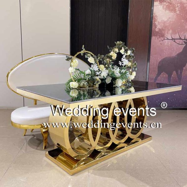 Wedding Shower Table with Four Circle Base