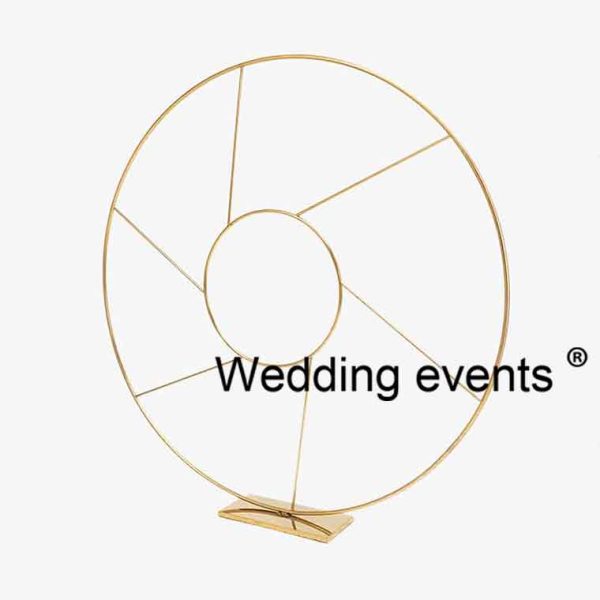 Silver wedding anniversary backdrop round shape