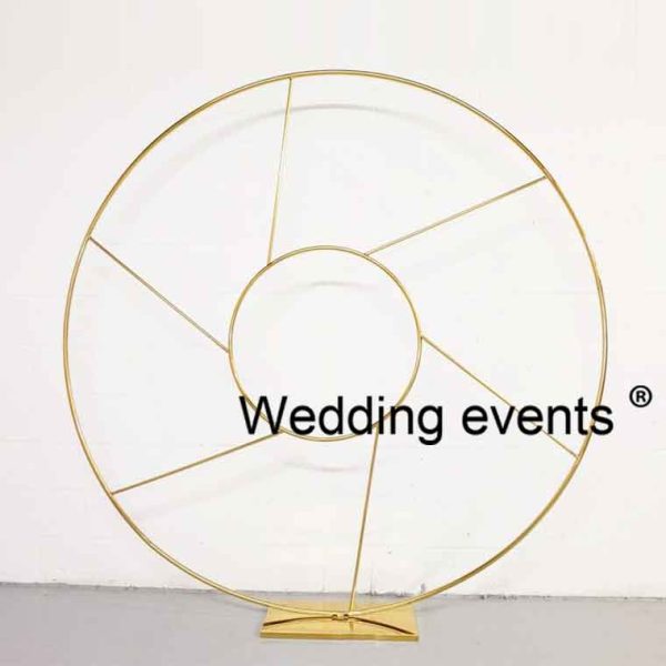 Silver wedding anniversary backdrop round shape